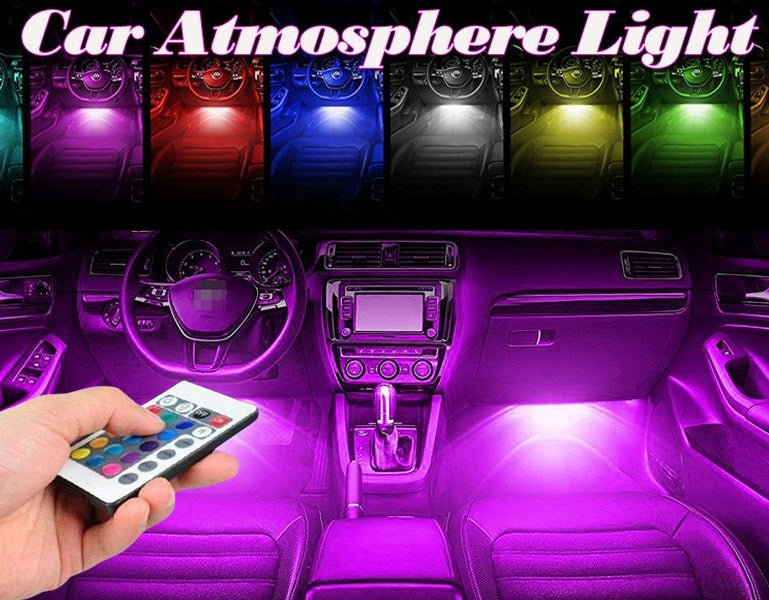 LED Legroom Atmosphere Light with Remote controlled colour change ...